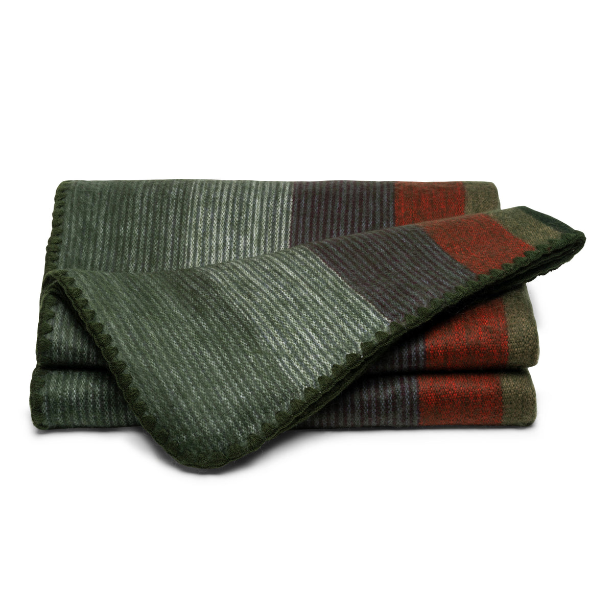 QISU Sea Foam Volcano Stripe Alpaca Throw Blanket – Vibrant Artisan Ch